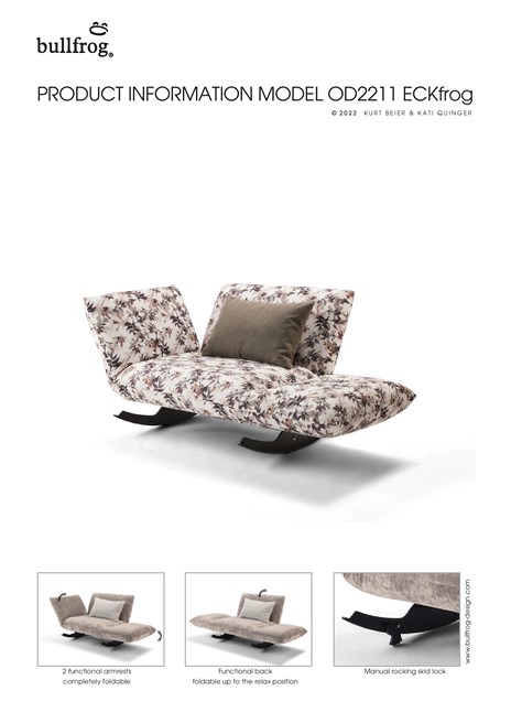 ECKFROG OUTDOOR garden armchair By Bullfrog design Kurt Beier, Kati Quinger