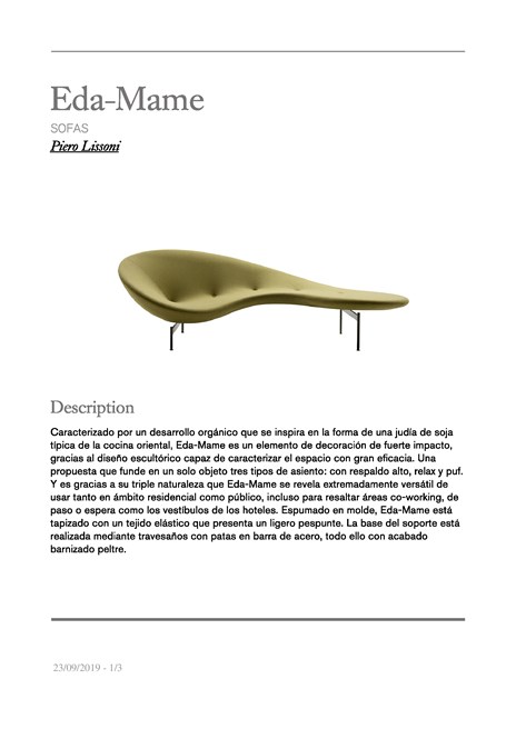 EDA-MAME | Sofá Sofá de tela By B&B Italia
