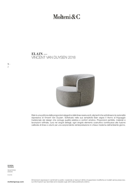 ELAIN Poltrona By Molteni & C. | design Vincent Van Duysen