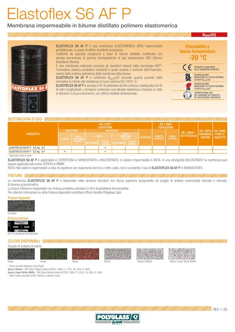 ELASTOFLEX S6 AF P GRANIGLIATA Membrana prefabbricata bituminosa By ...