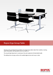 Height-adjustable meeting table ERGO GROUP By Ropox