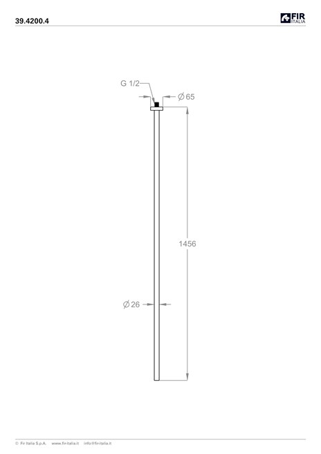 EVELEEN 39 - 3942004 spout By Fir Italia design Francesco Lucchese