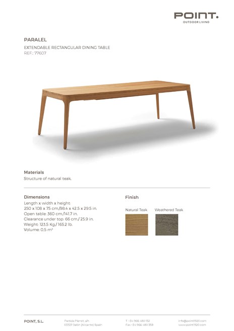 PARALEL | Extending table By POINT design Gabriel Teixidó