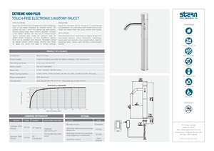 Infrared Electronic Tap for public WC EXTREME 1000 PLUS By Stern