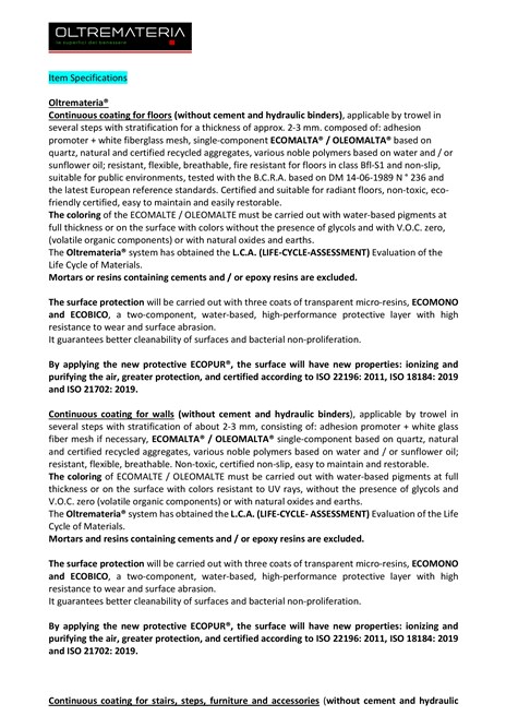 Ecological ecomalta wall tiles MODULA By Oltremateria