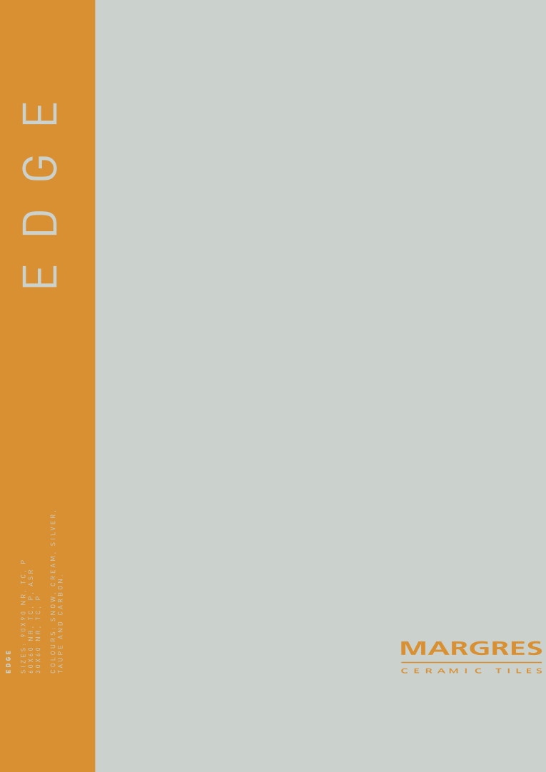 Porcelain stoneware wall/floor EDGE By MARGRES