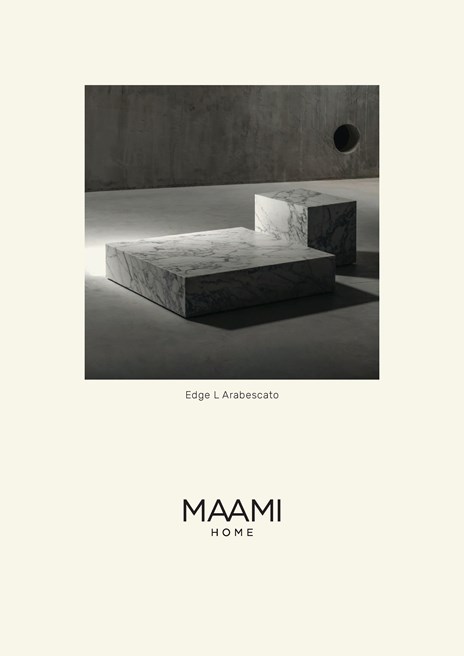Low square marble coffee table EDGE L ARABESCATO By Maami Home design ...