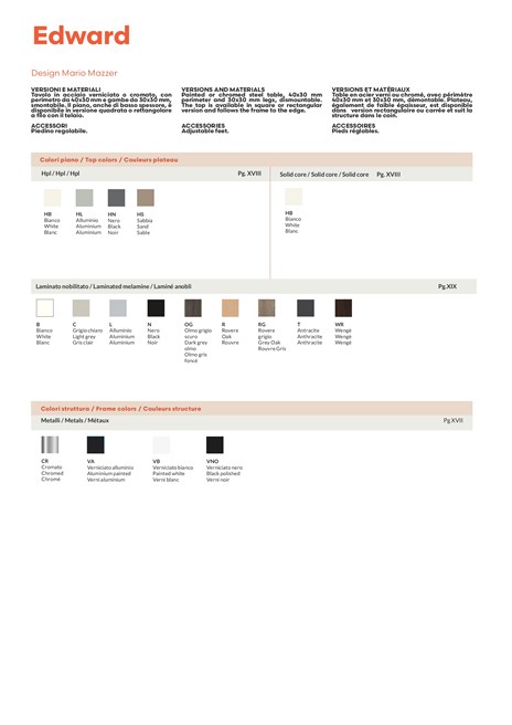 EDWARD | Square table By ALMA DESIGN
