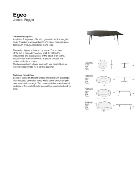 EGEO Table By edra