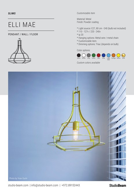 ELIIE MAE | Luminária de pé By Studio Beam