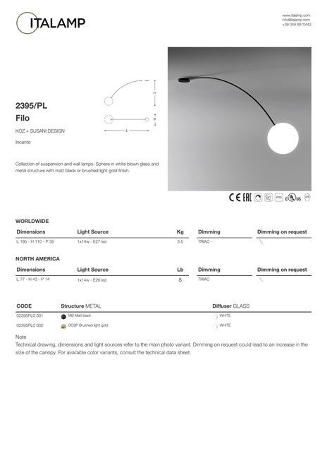 FILO LED metal ceiling lamp By Italamp | design KOZ SUSANI DESIGN