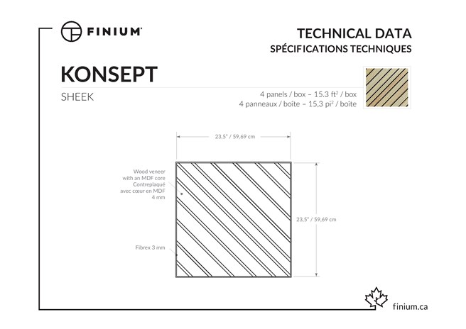 Oak wall tiles SHEEK By FINIUM