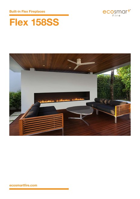 FLEX 158SS BX2 Inserto per camini By EcoSmart Fire