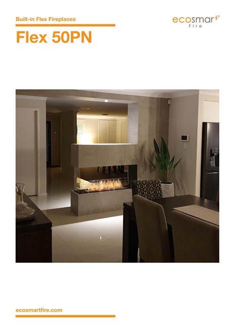 FLEX 50PN 壁炉炉膛 By EcoSmart Fire