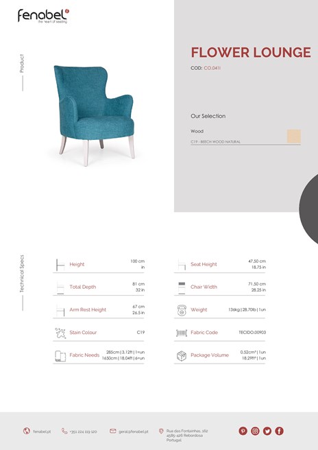 FLOWER LOUNGE Collezione Flower By Fenabel