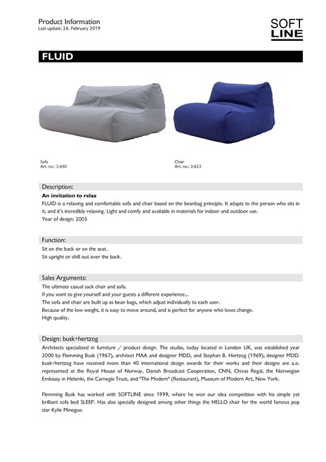 FLUID | Sofa By SOFTLINE design Busk + Hertzog