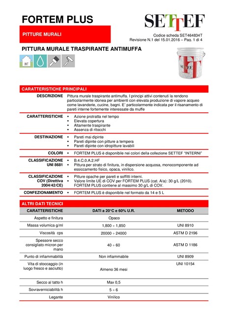 FORTEM PLUS By SETTEF