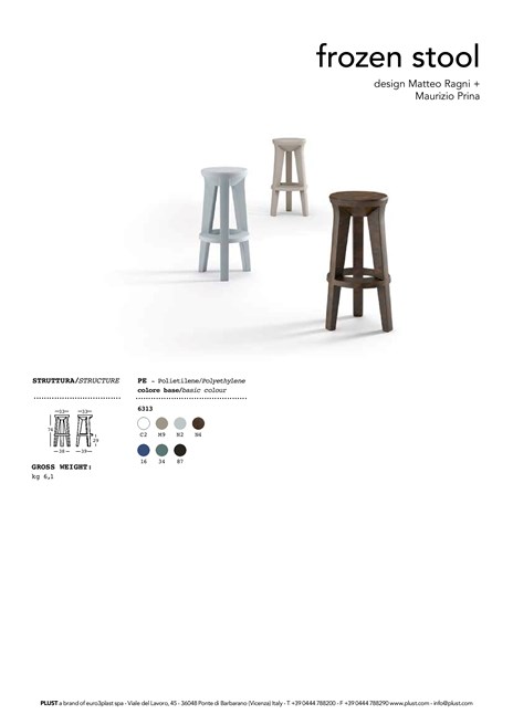 FROZEN High polyethylene stool By Plust