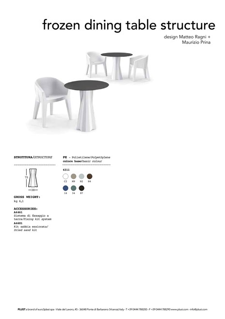 FROZEN | Polyethylene table By Plust