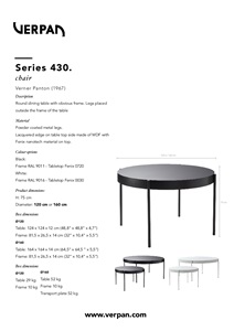 SERIES 430 | Стол By Verpan