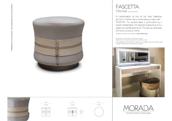 FASCETTA | Pouf By MORADA design Fernan I. Hernandez