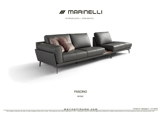 FASCINO | Leather sofa Sectional leather sofa with coffee table By ...