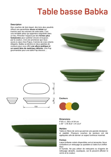 BABKA | Tables basses By POPUS EDITIONS design Yannick Gicquel