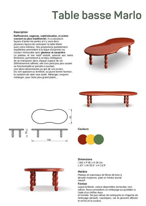 MARLO Tables basses ovale By POPUS EDITIONS | design Yannick Gicquel