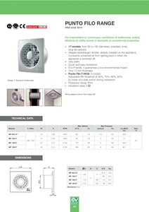 PUNTO FILO Extractore de pared helicoidal By Vortice