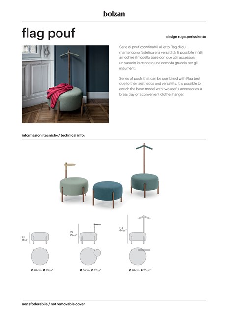 FLAG | Pouf By Bolzan Letti