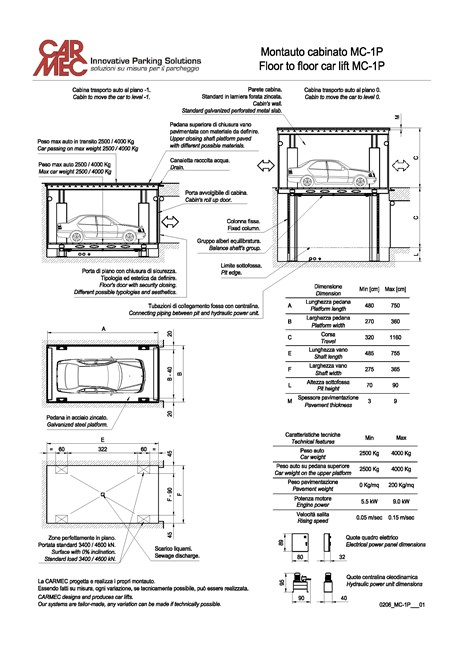 FLOOR TO FLOOR CAR LIFT MC Parking lift By CARMEC