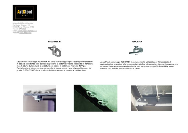 Grampo FLOORFIX HT By ArtSteel