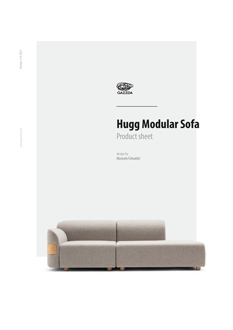 HUGG Modular fabric sofa By GAZZDA | design Mustafa Cohadzic