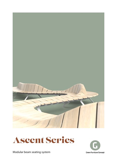 Modular multi-layer wood bench seating ASCENT DOUBLE BACK Ascent ...