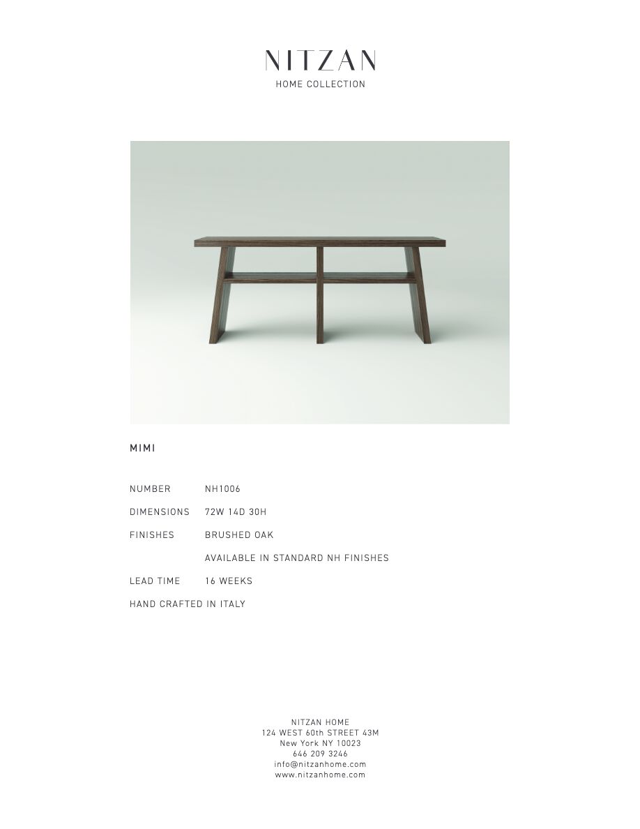 MIMI Console en chêne By NITZAN HOME