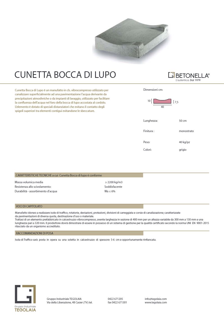 CUNETTA AD INVITO PER BOCCA DI LUPO Cunetta By Tegolaia