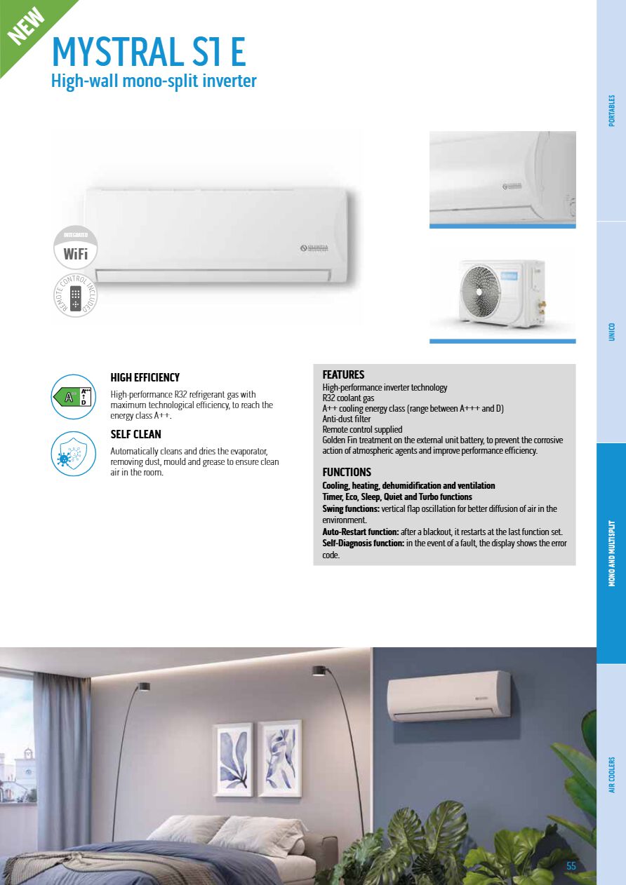 MYSTRAL S1 E INVERTER Equipo de aire acondicionado mono-split By ...