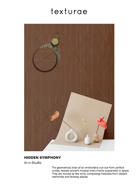 HIDDEN SYMPHONY wallpaper By Texturae design ar-o studio