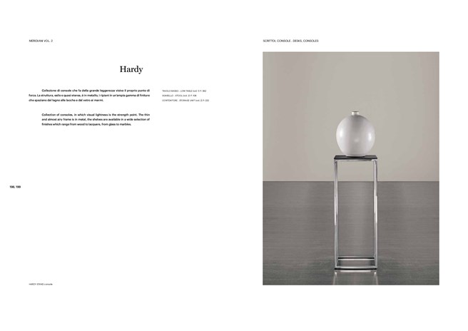 HARDY | Console table with shelving Rectangular wooden console table ...