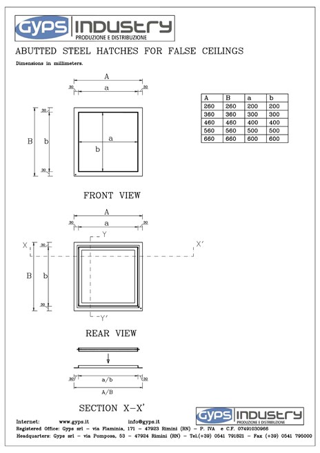 ABUTTED STEEL HATCHES By Gyps