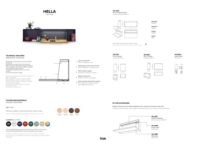 HELLA | Secreter By True Design diseño E-ggs