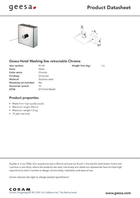 HOTEL | Retractable drying rack By Geesa