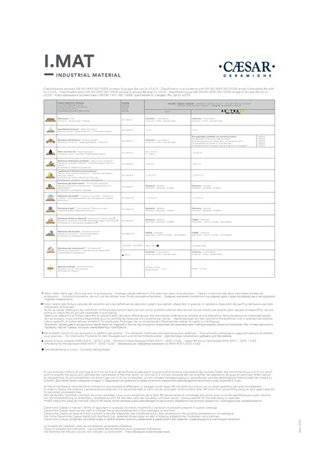 Porcelain stoneware wall/floor tiles with concrete effect I.MAT By ...
