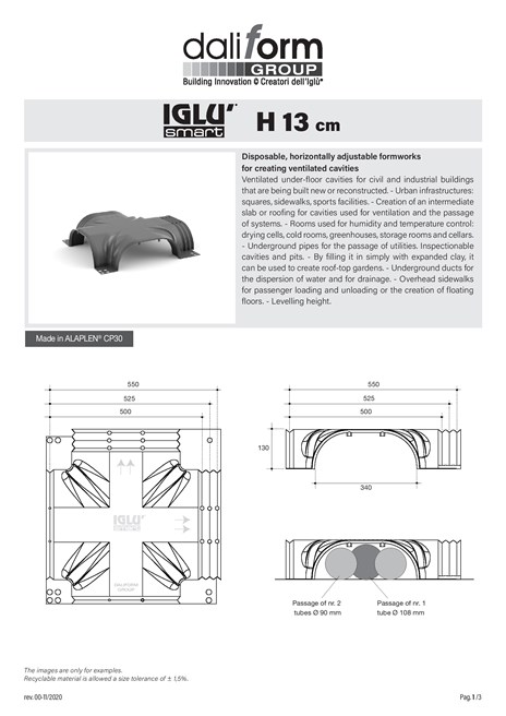 IGLU’® SMART Plastic dome and module for ventilated hollow floor By ...