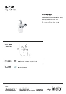 INOX | Dispenser sapone Collezione Inox By INDA®