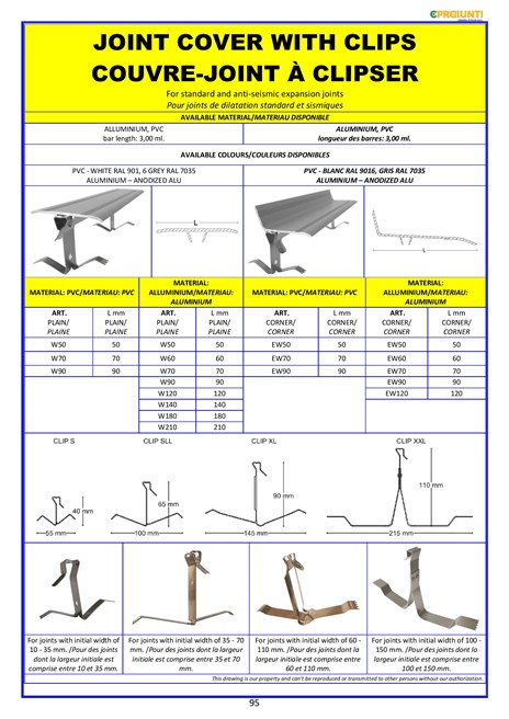 W | Couvre joint Couvre joint By CPR GIUNTI