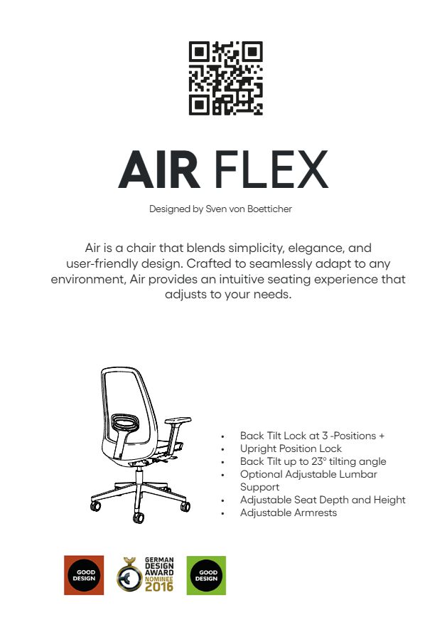 AIR FLEX Office chair By NURUS