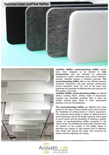 JUSTFIBER BAFFLES By Acoustic Lab