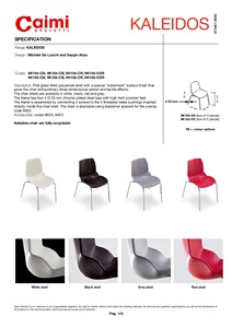 KALEIDOS | Stackable chair Stackable technopolymer chair By Caimi ...