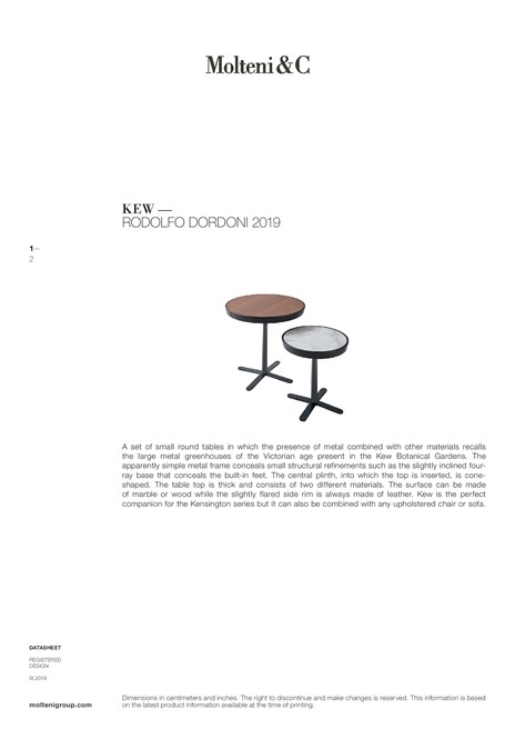 KEW coffee table By Molteni & C. design Rodolfo Dordoni